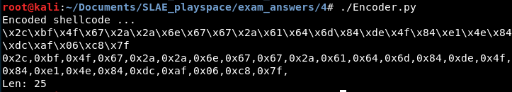 4 Shellcode Encoding Scheme